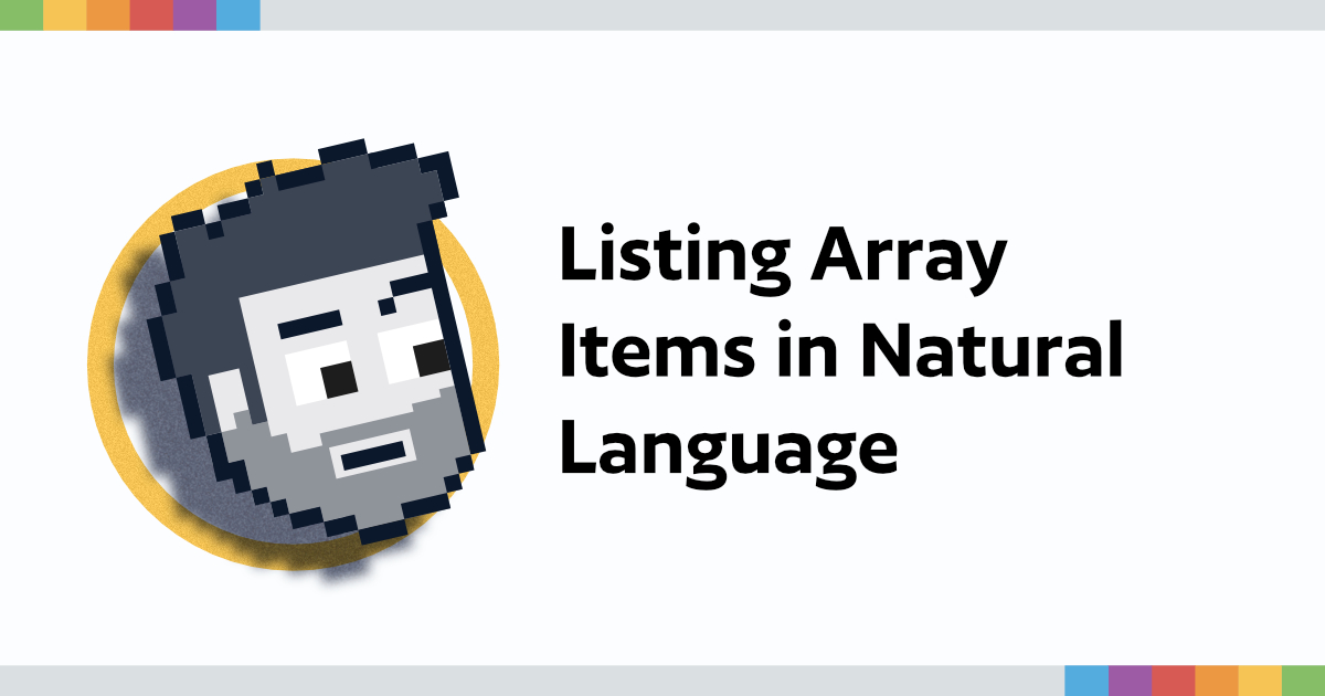 Listing Array Items in Natural Language